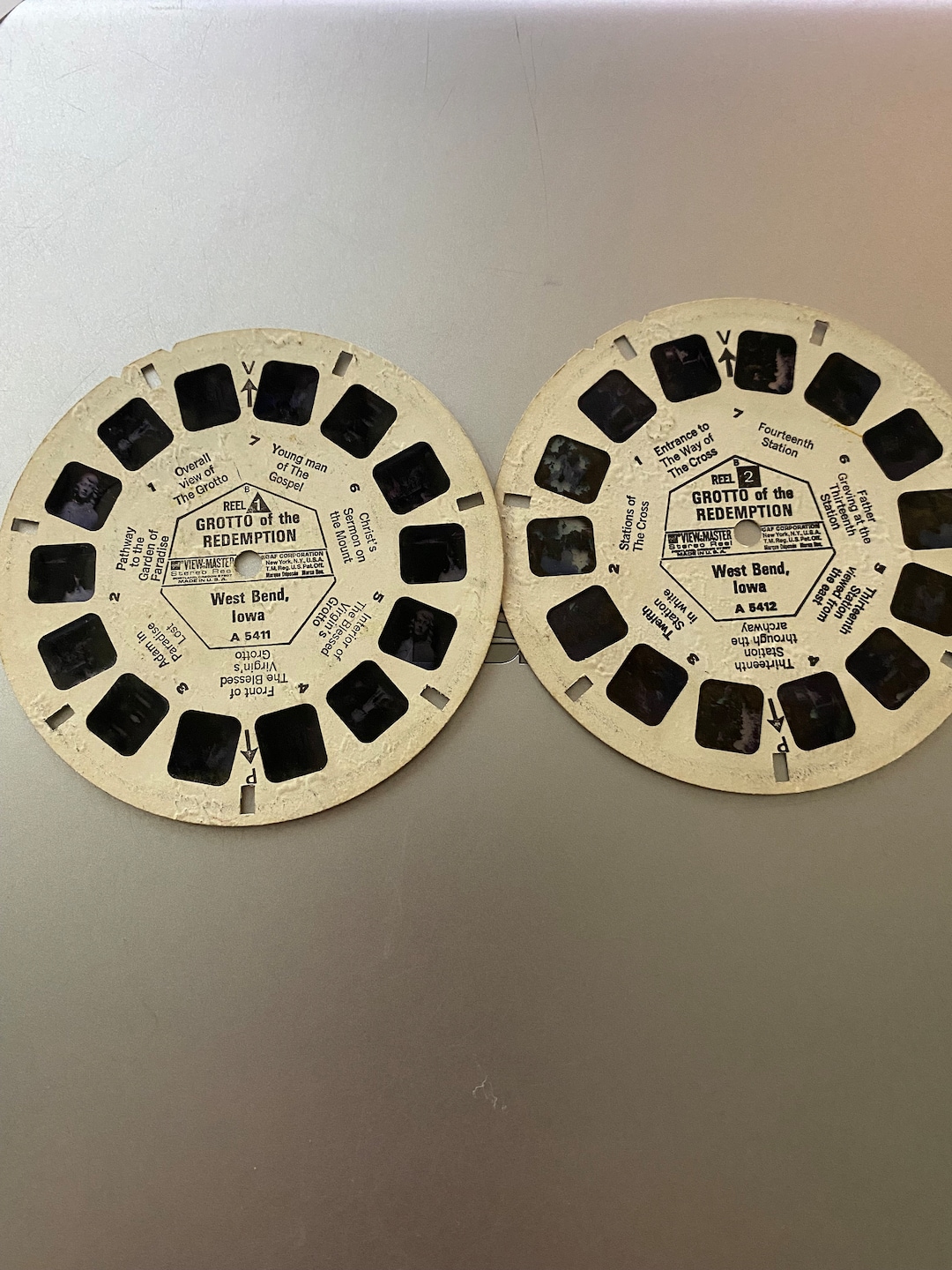 Vintage View Master Reel, View Master Disk, View Master Grotto of the ...