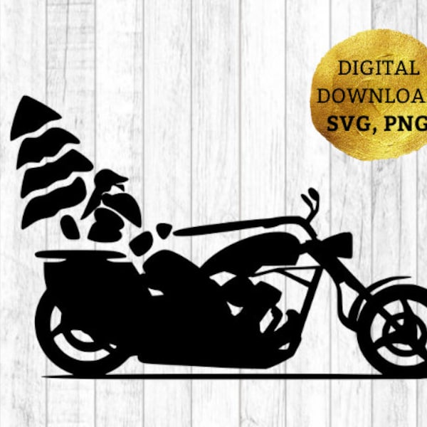 Santa Motorcycle Svg - Etsy