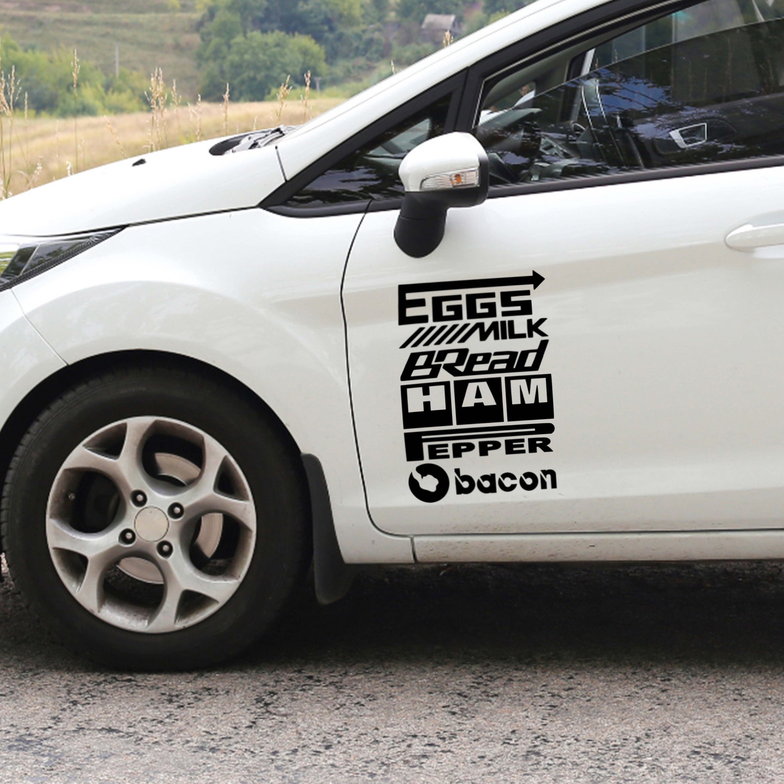 Grocery List Sponsor Car Decal File Roll Call JDM Cameo Silhouette ...