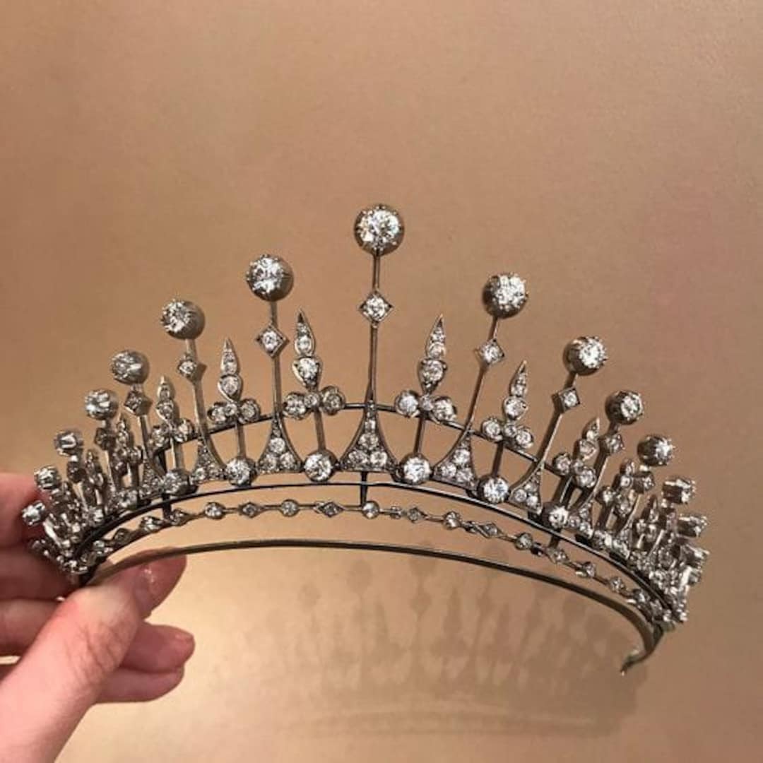 Vintage Rosecut Diamond Tiara Sterling Silver 925 Handmade Items Tiaras ...
