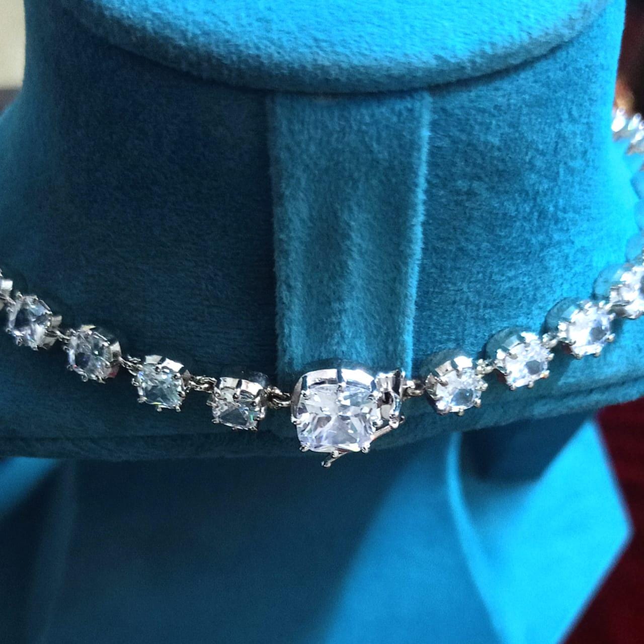 Antique Diamond Necklace Handmade Items Sterling Silver 925 Necklaces ...
