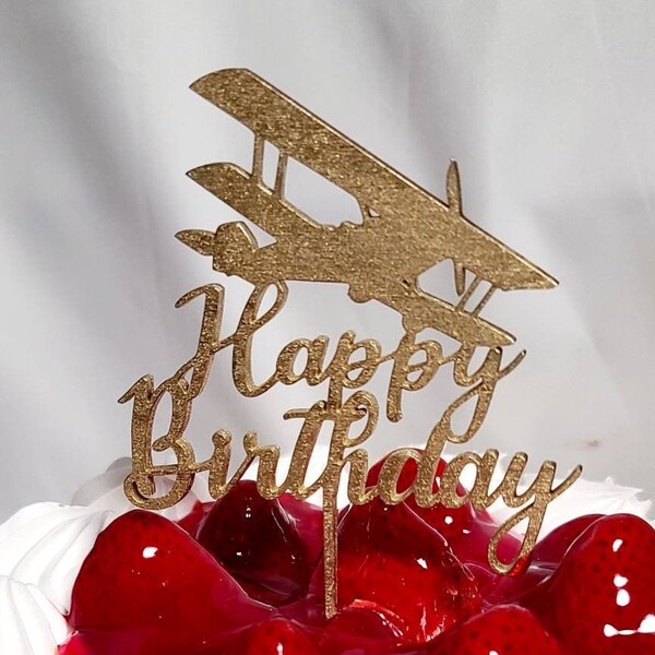 Airplane Cake Topper - Etsy