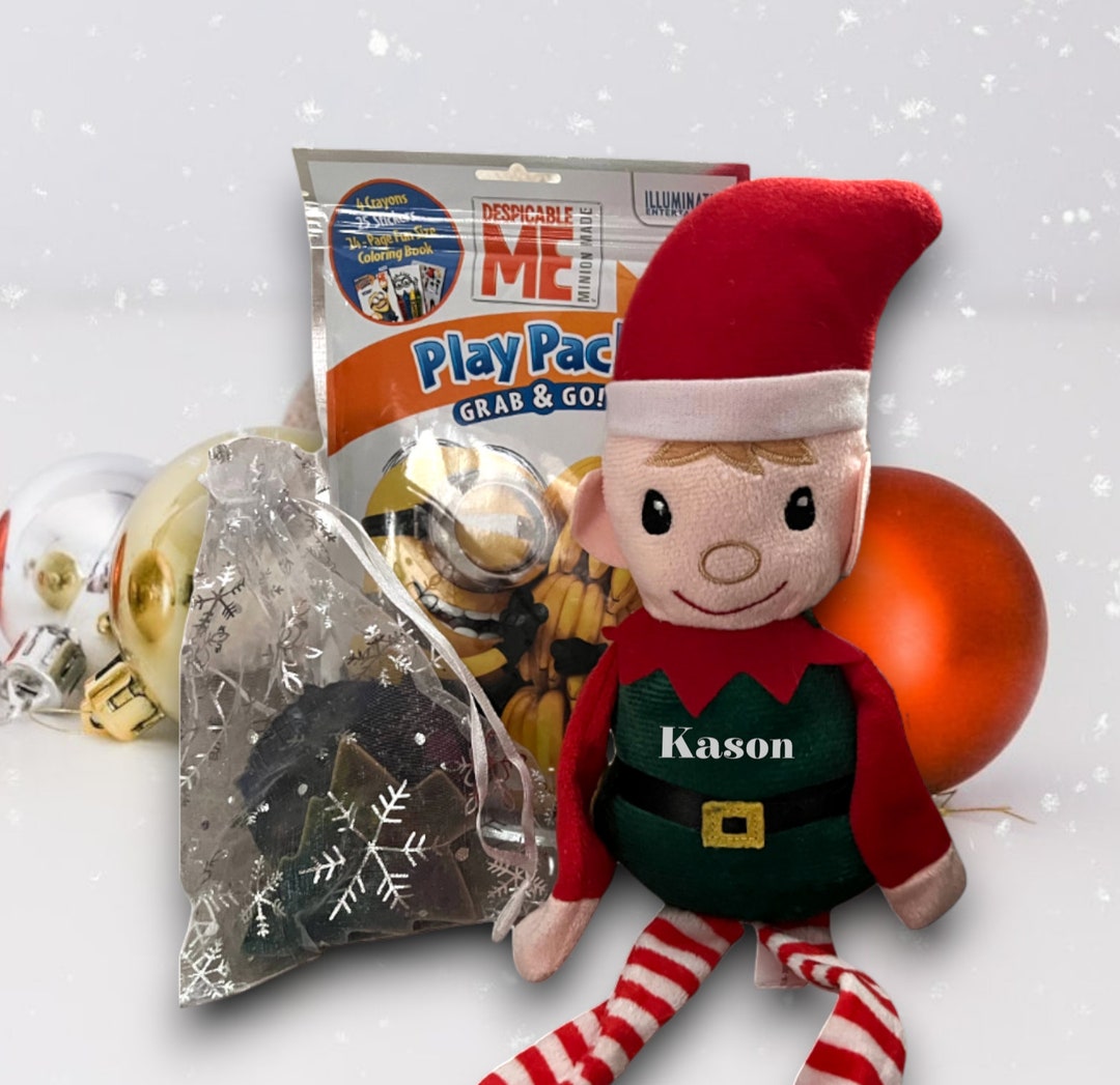 Personalized Elf & Crayon Set With Personalized Elf Ornament (offered ...