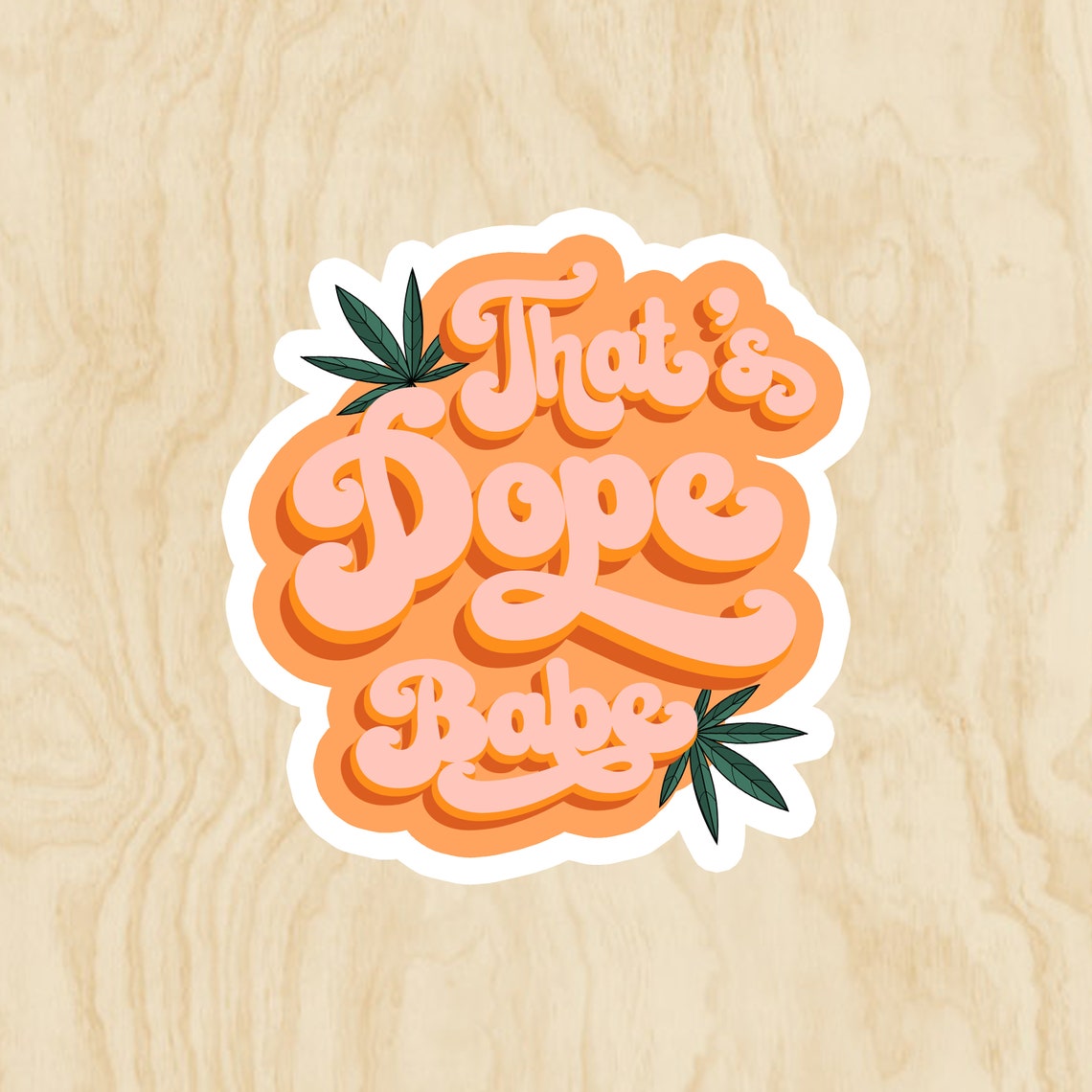 Smoking Weed Girl Vinyl Sticker | Etsy