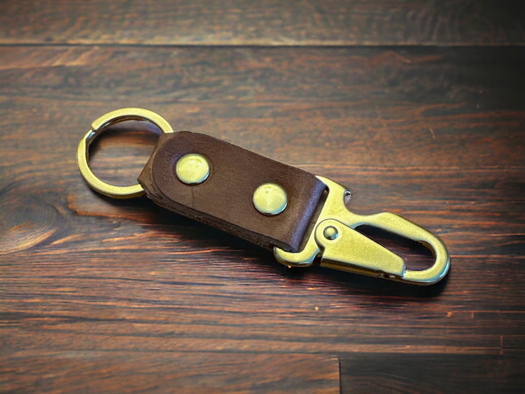 Tactical Style Key Clip, Leather Key Chain Bottle Opener, Key Clip, EDC ...