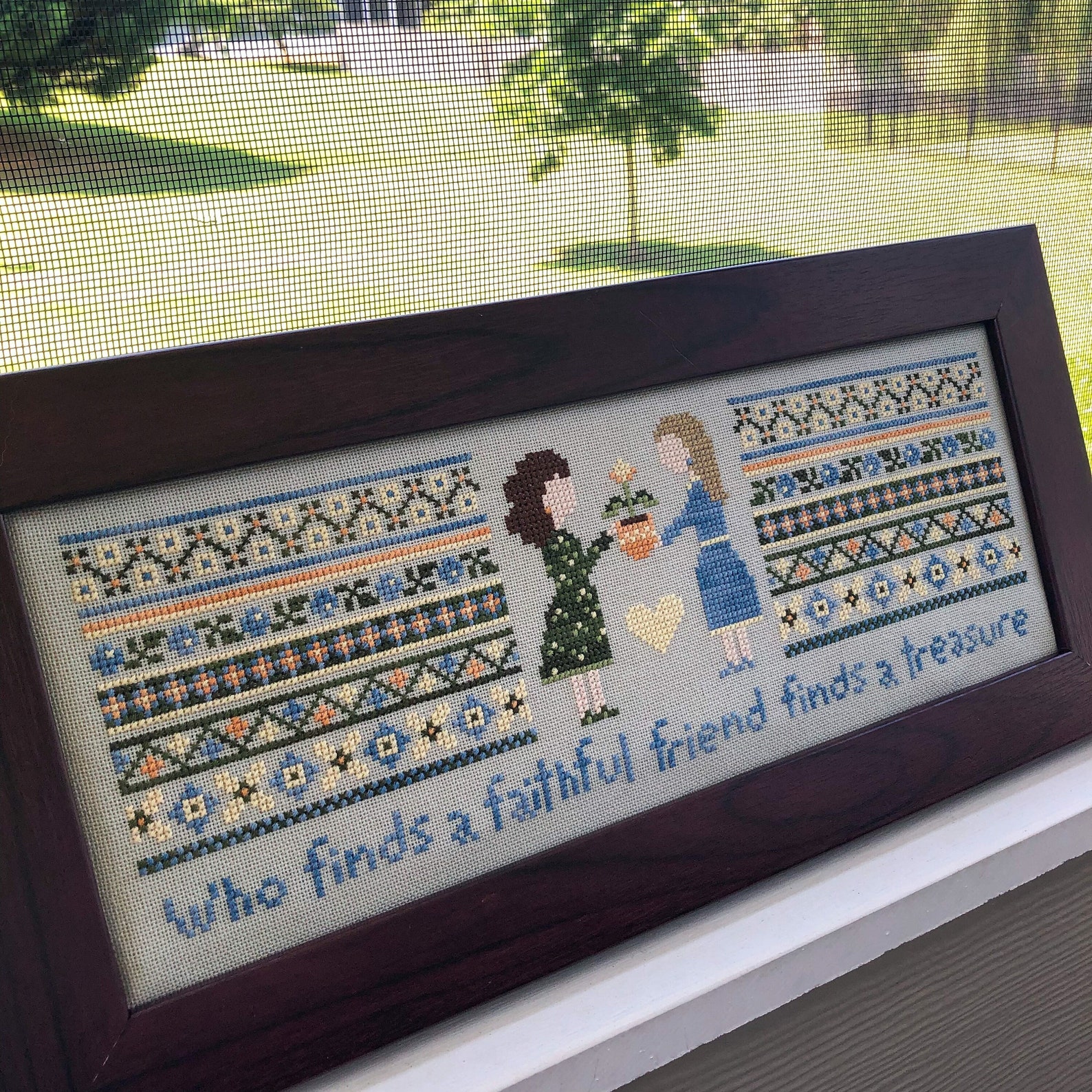 Friendship Cross Stitch Pattern Faithful Friend Instant - Etsy