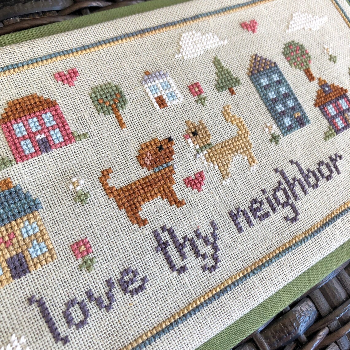 Love Thy Neighbor Cross Stitch Pattern - Instant Download PDF ...