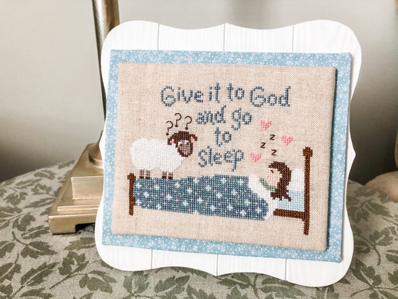 Christian Cross Stitch Pattern Give It to God Instant - Etsy