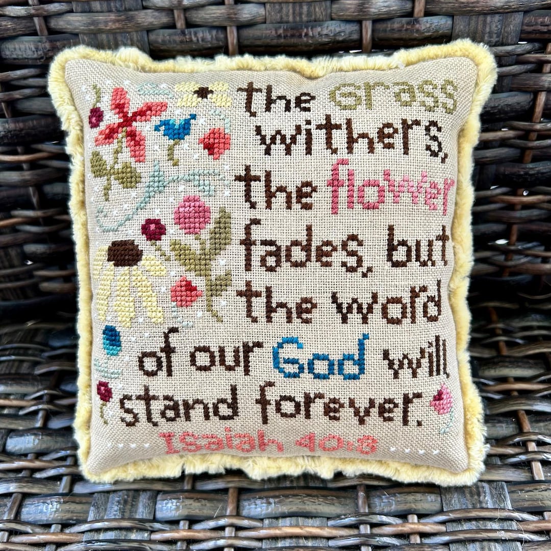 Christian Cross Stitch Pattern, the Flower Fades - Instant Download PDF ...