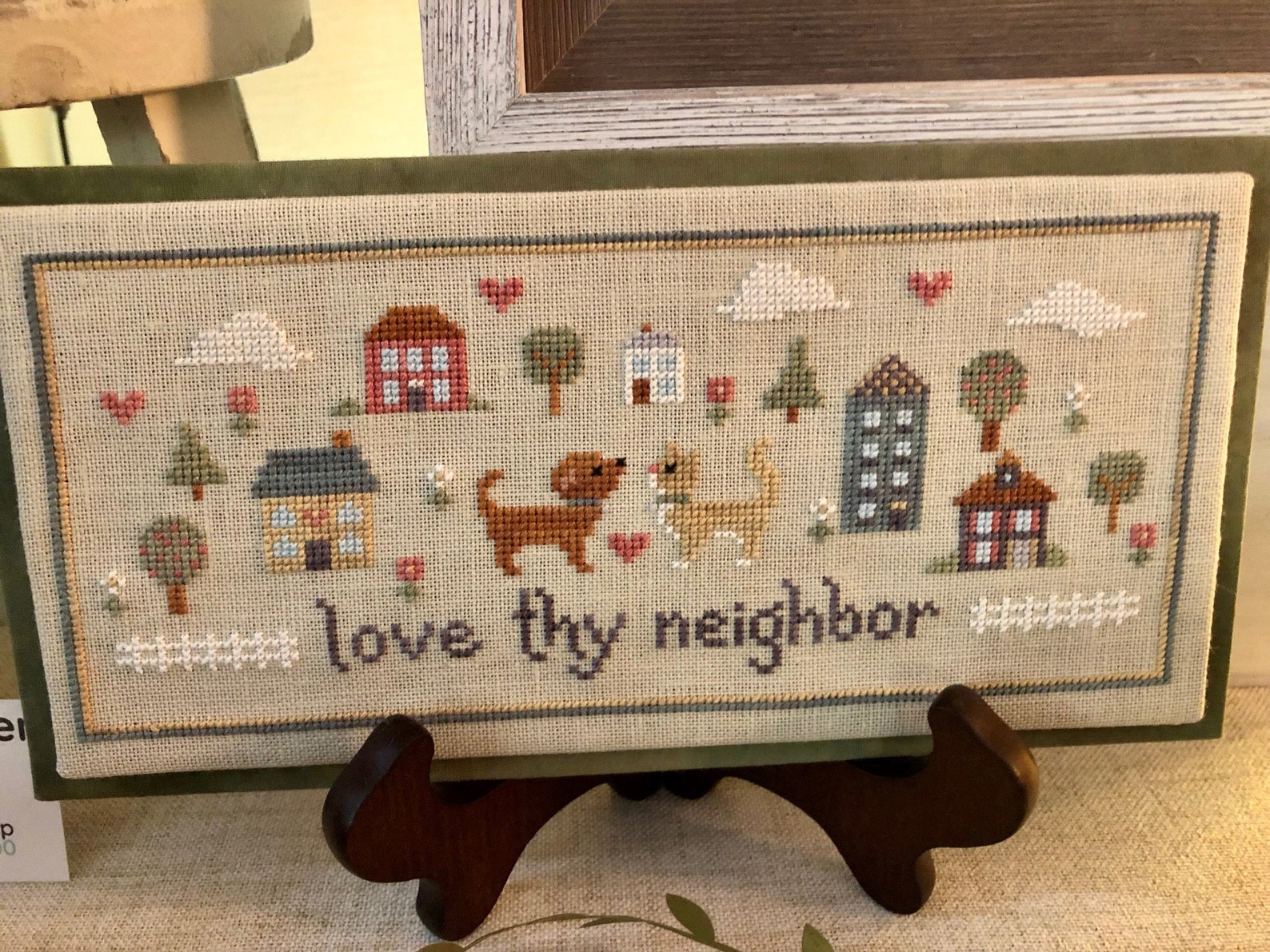 Love Thy Neighbor Cross Stitch Pattern - Instant Download PDF ...