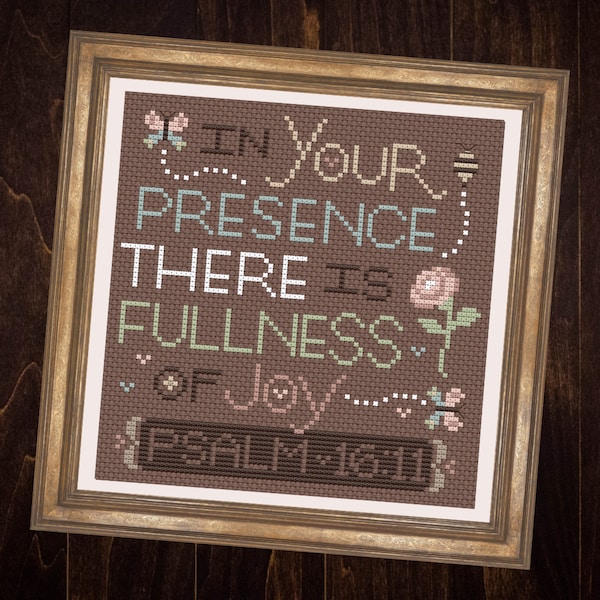 Cross Stitch Bible Verse - Etsy