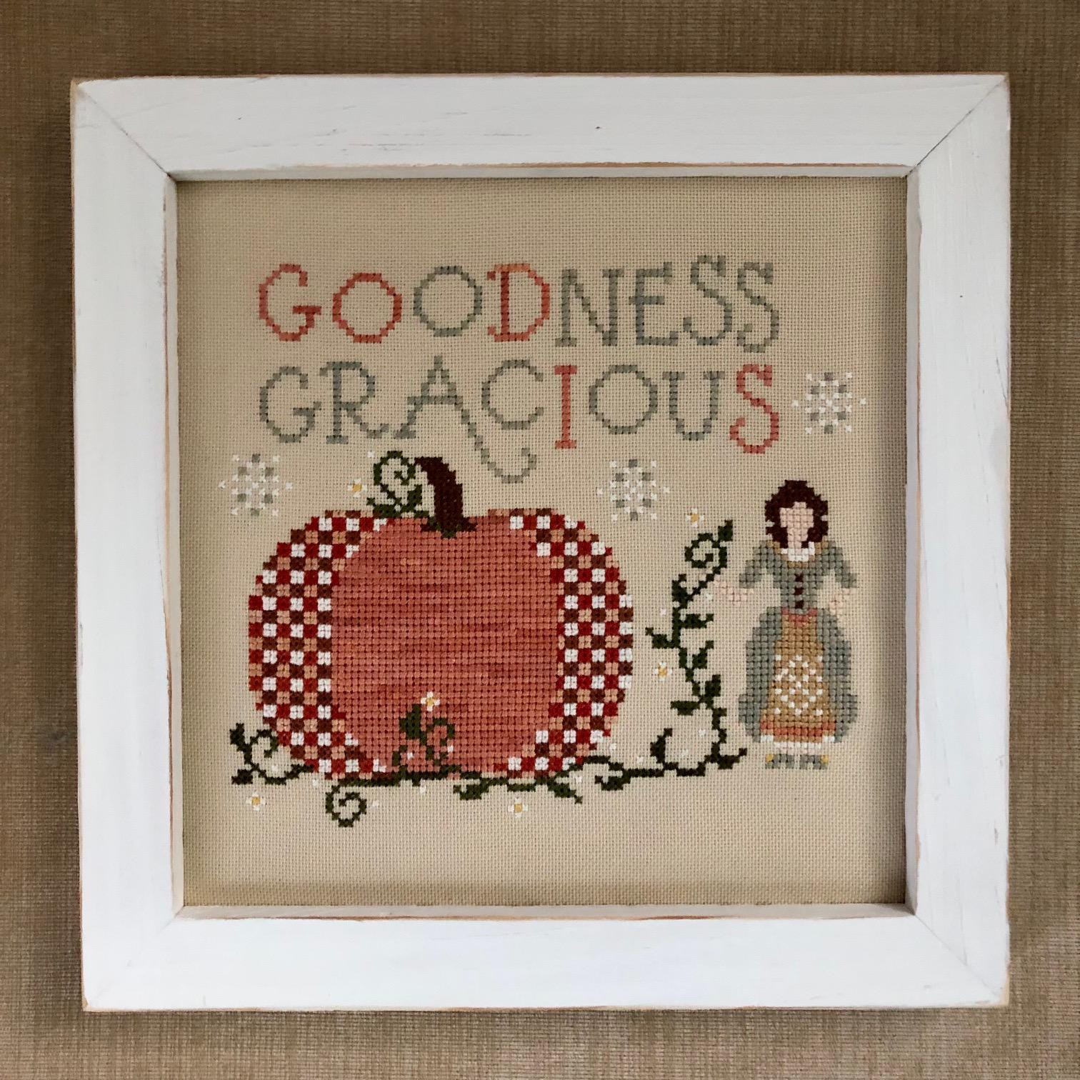 Goodness Gracious - Cross Stitch Pattern - Autumn PDF Chart With Big ...
