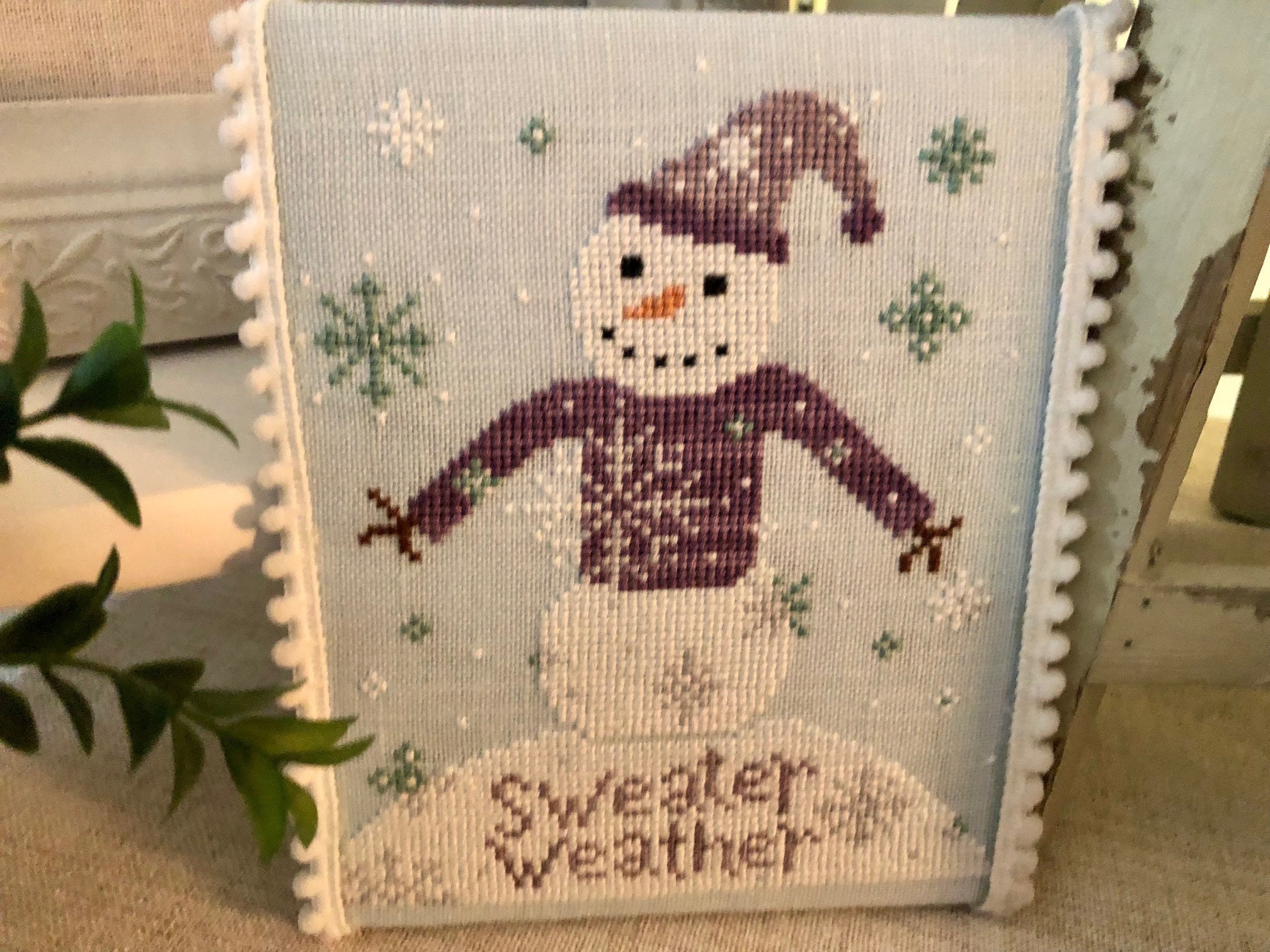 Sweater Weather Winter Cross Stitch Pattern PDF Chart With Pretty ...