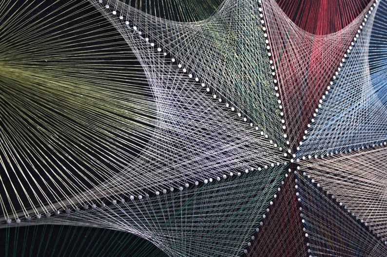 Color-wheel String Art - Etsy