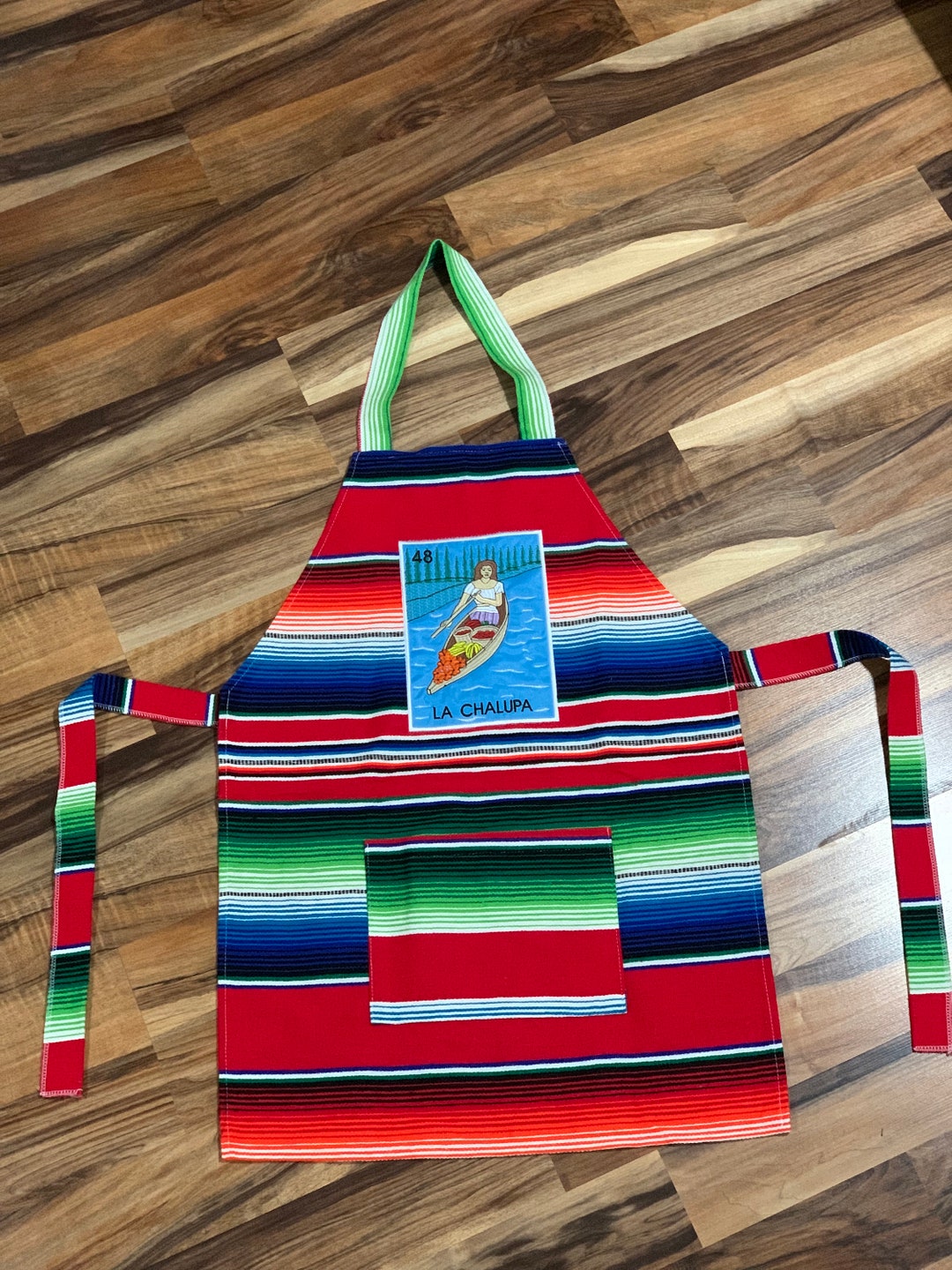 Loteria Apron Mexican Apron Mandil De Loteria Zarape - Etsy