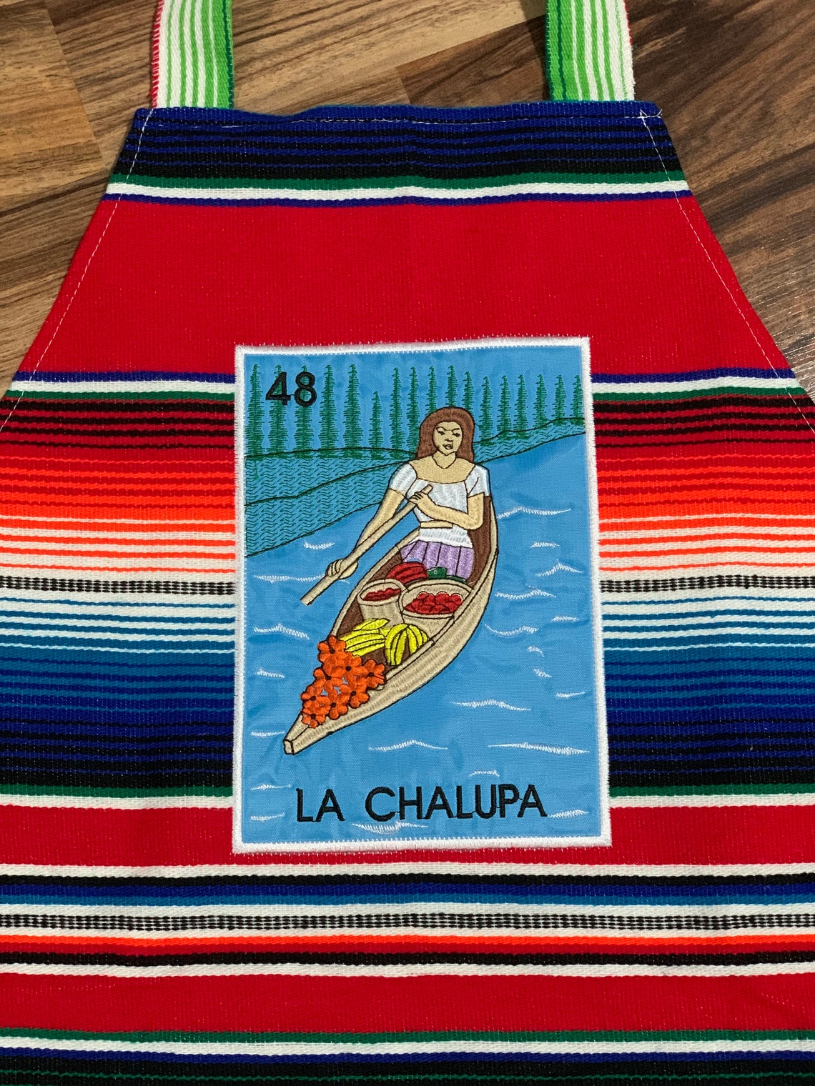 Loteria Apron Mexican Apron Mandil De Loteria Zarape - Etsy