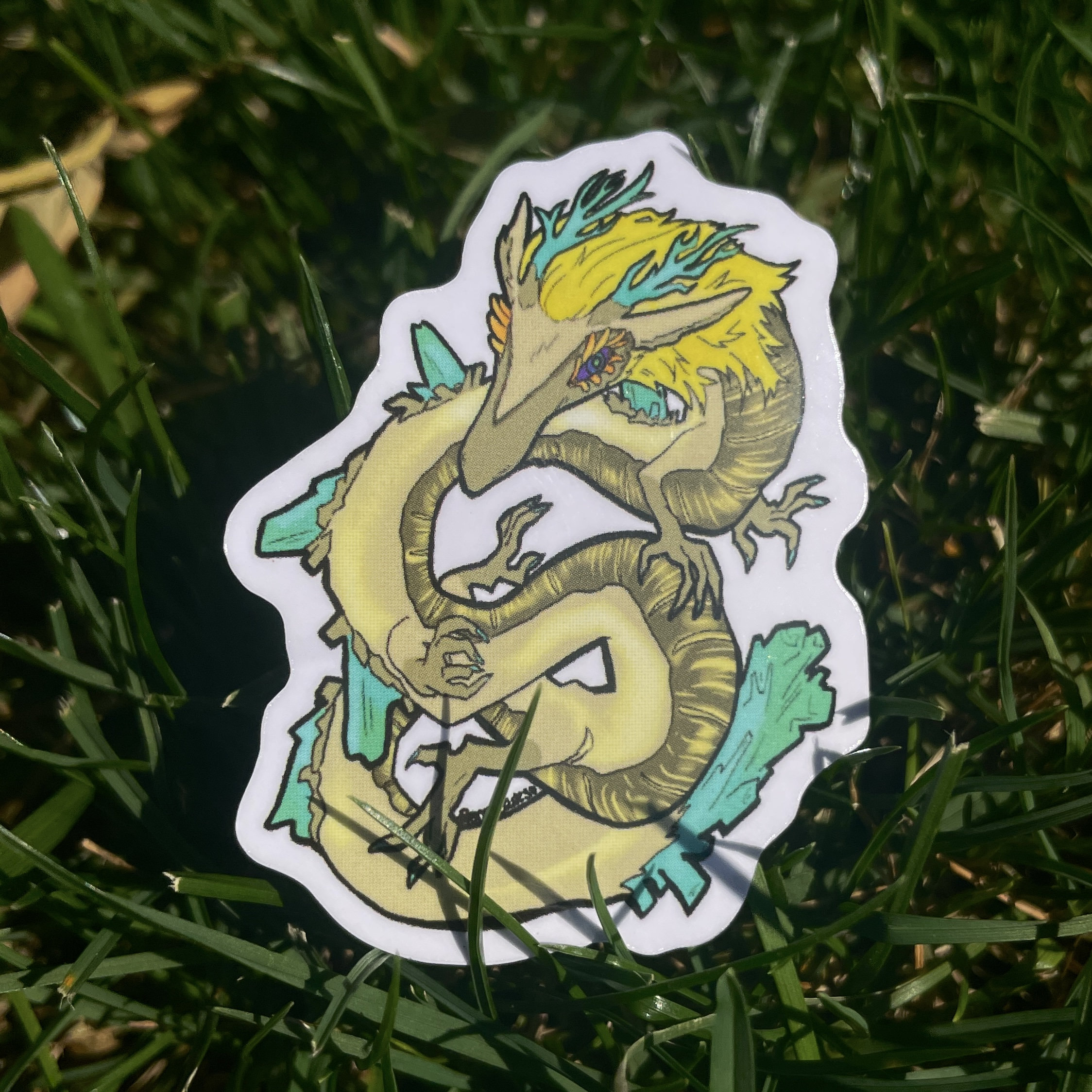 Zelda TOTK Light Dragon Sticker (2") With Holographic Stars - Etsy