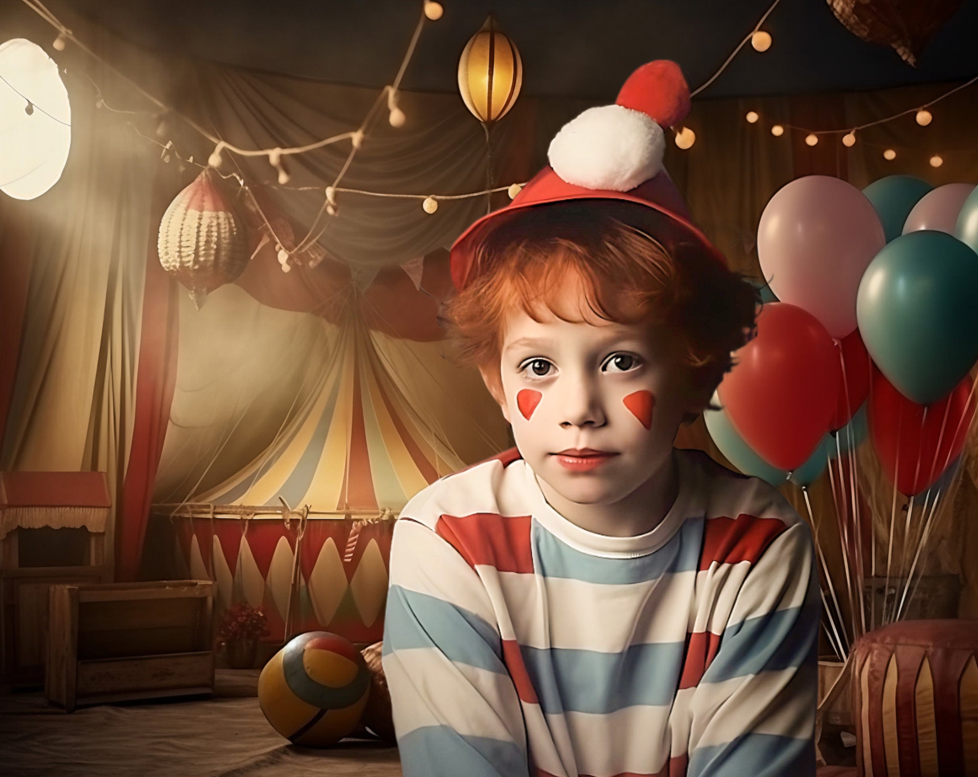 6 X Circus Digital Backdrop, Cake Smash Digital Backdrop, Circus ...