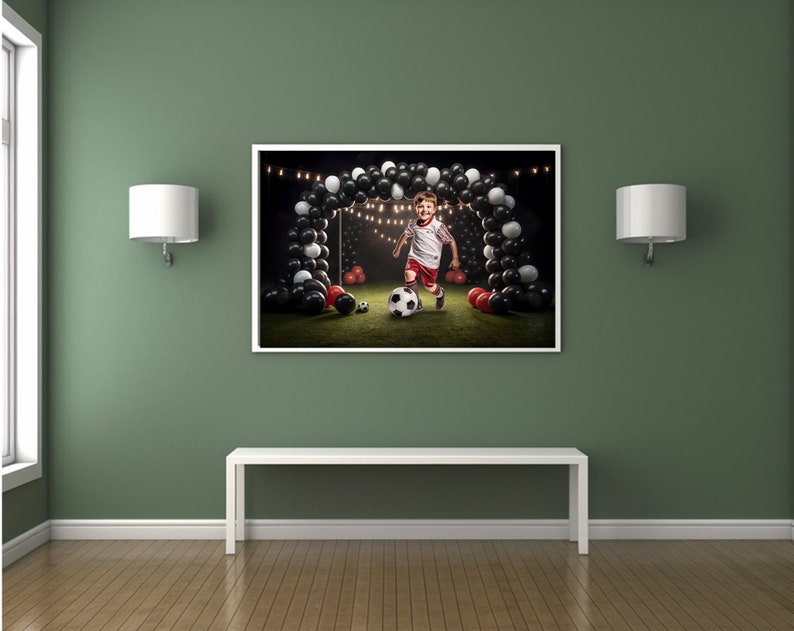 Soccer Digital Backdrop, Soccer Flare Stadium, Digital Photo Props ...