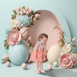Easter Digital Backdrop Easter Photo Props Digital Photo - Etsy