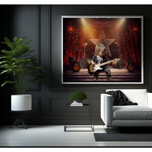 Concert Stage Digital Backdrop, Rock Star Party Backdrop, Kids Birthday ...