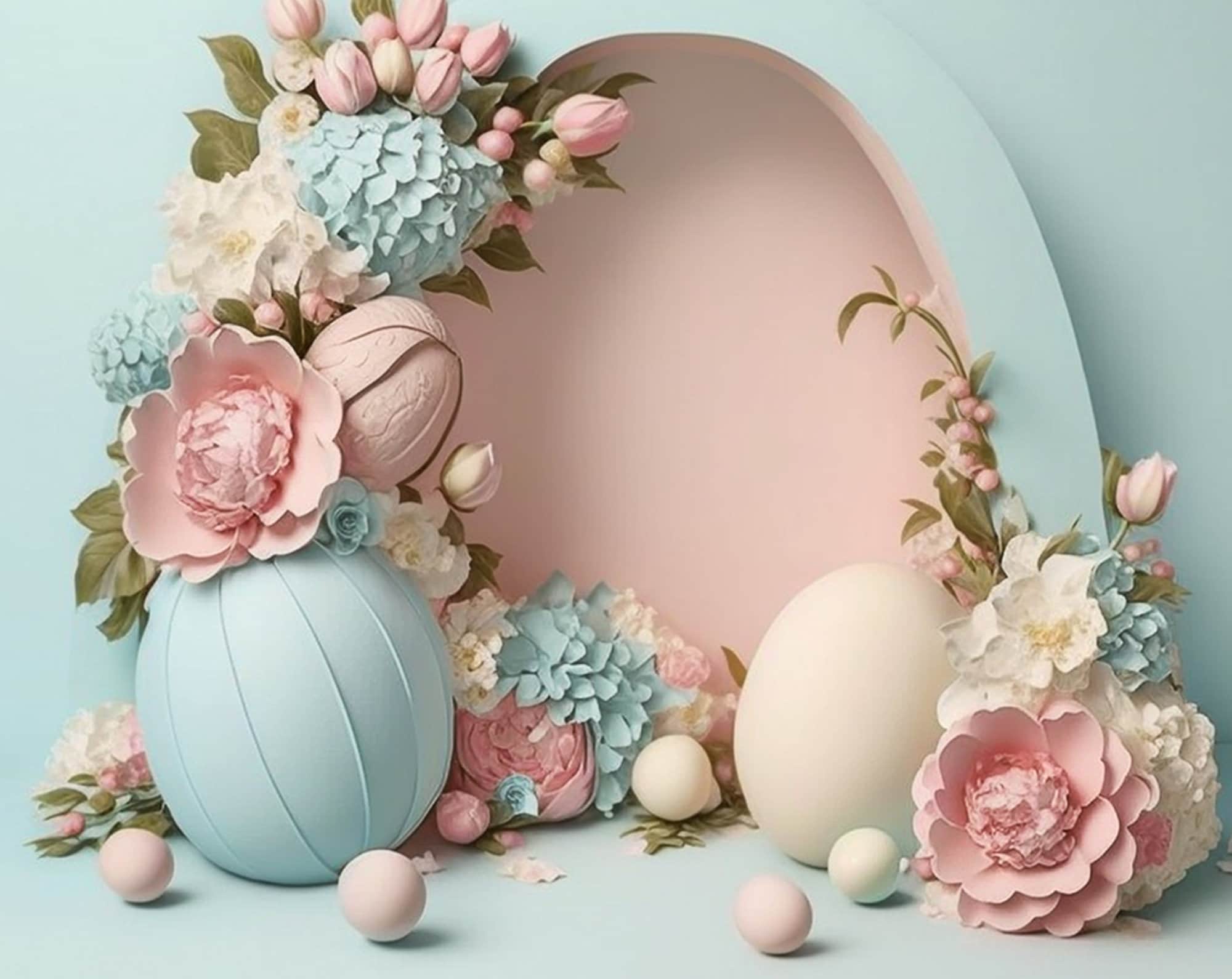 Easter Digital Backdrop Easter Photo Props Digital Photo - Etsy