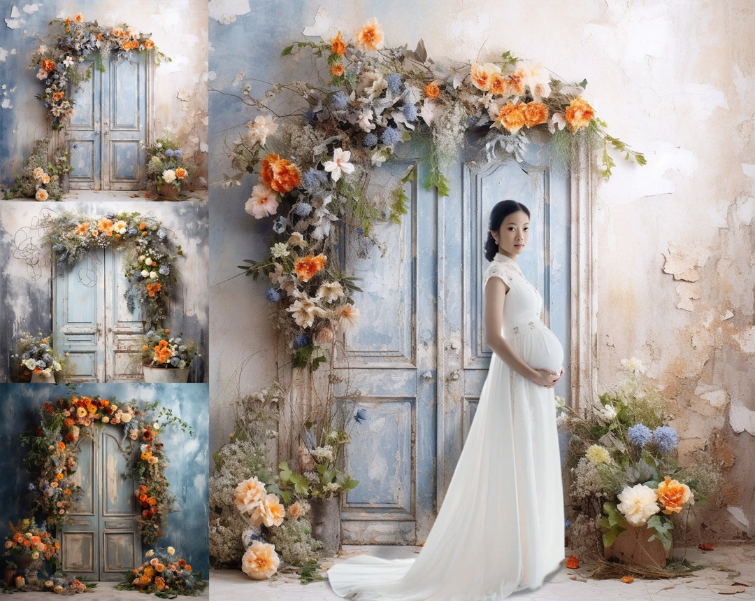 3 X Maternity Digital Backdrops, Photoshop Overlays, Maternity Backdrop ...