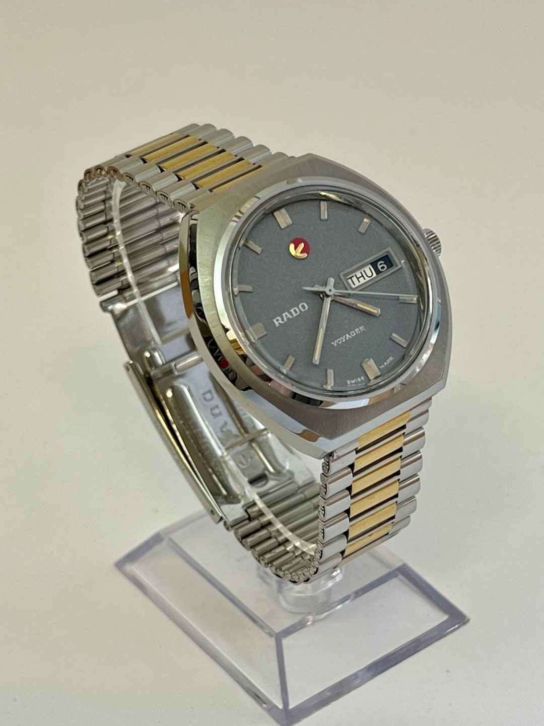 RADO Voyage Graphite Grey Dial Automatic Day Date Calendar Wristwatch ...