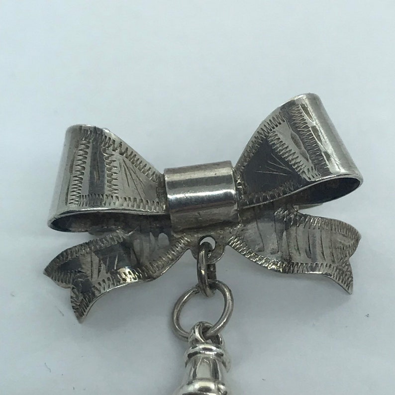 Solid Silver Watch Bow Brooch for Fob/Pocket Watch. Hallmarked | Etsy