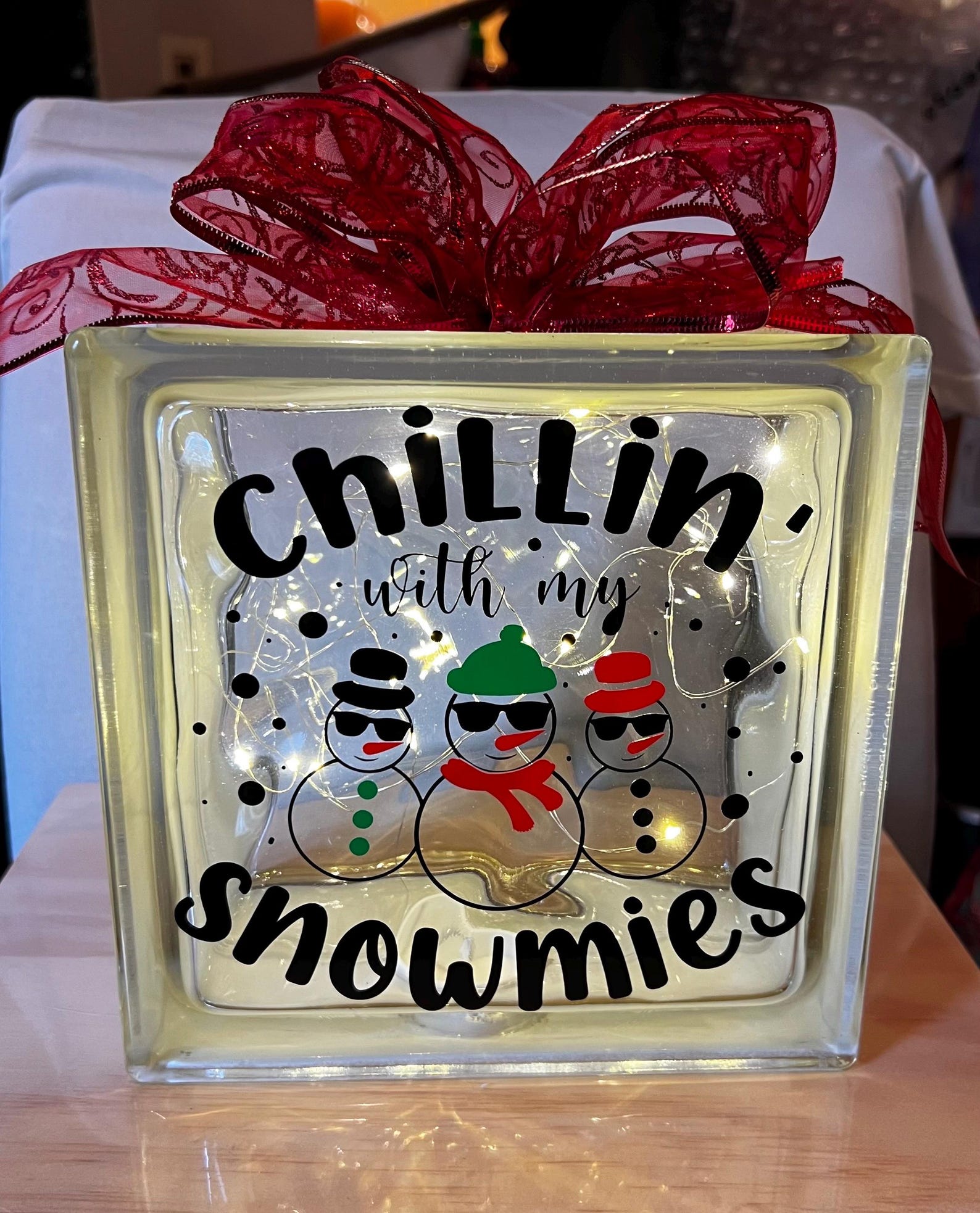 Lighted Glass Box Lighted With Fairy Lights Home Decor Gift for Friend ...