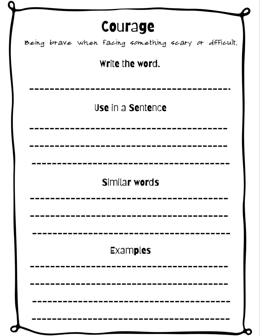 100 Vocabulary Words for Elementary Children - Etsy