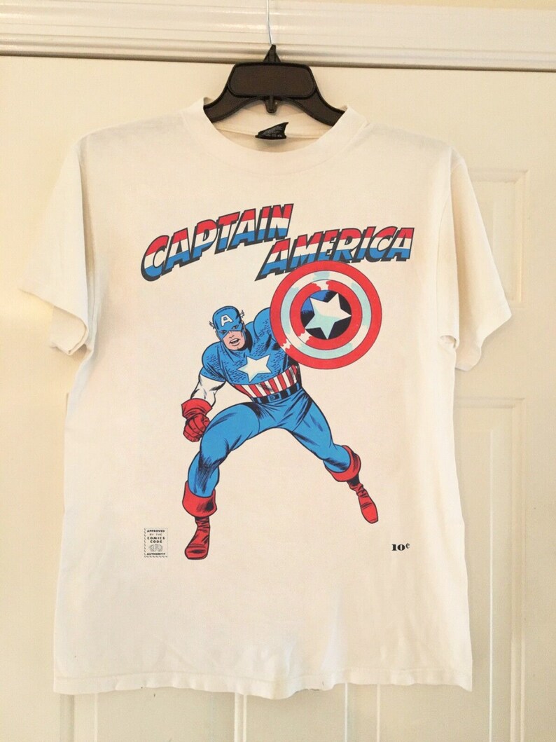 Captain America Vintage Captain America Marvel Comfort Colors - Etsy