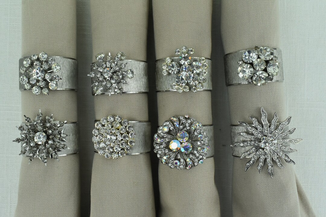 GRACE KELLY Collection ............ Clear Rhinestone Vintage Brooch ...