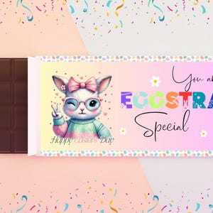 Easter Bunny Chocolate Bar Wrappers, Printable Candy Wrapp Design ...