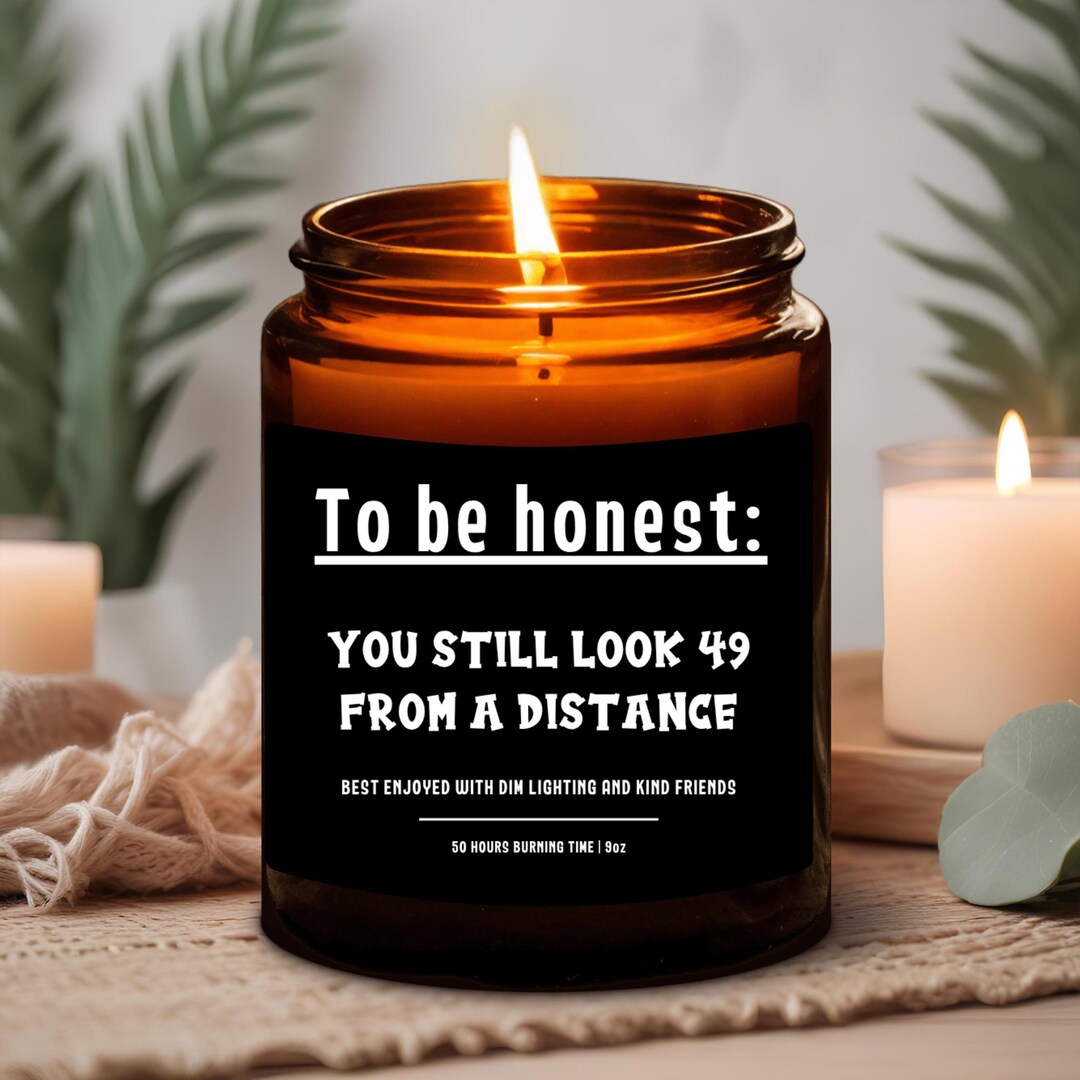 50th Birthday, 50th Birthday Gift, Birthday Candles, Funny Gift, Gift ...