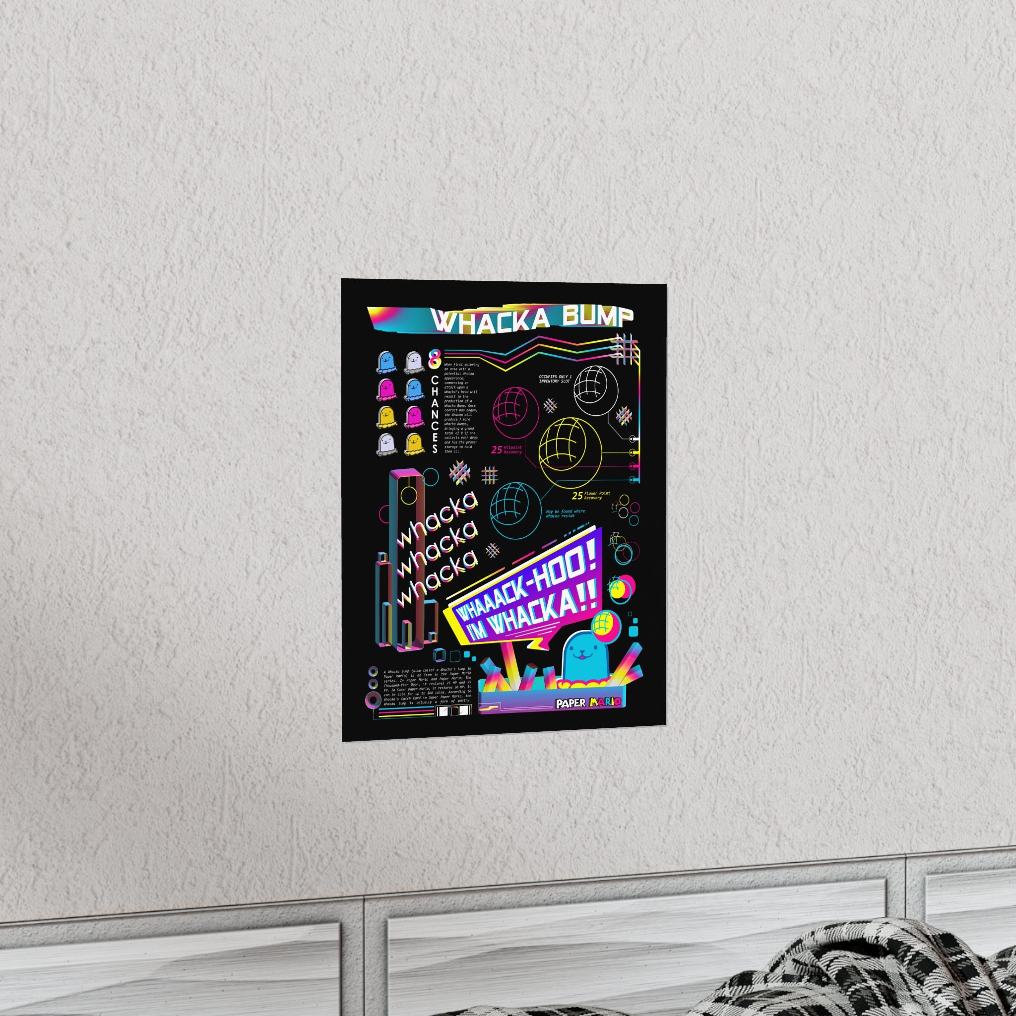 Whacka Bump Infographic - Poster || Paper Mario || Thousand Year Door ...