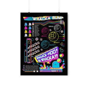 Whacka Bump Infographic Poster Paper Mario Thousand Year Door Cmyk - Etsy
