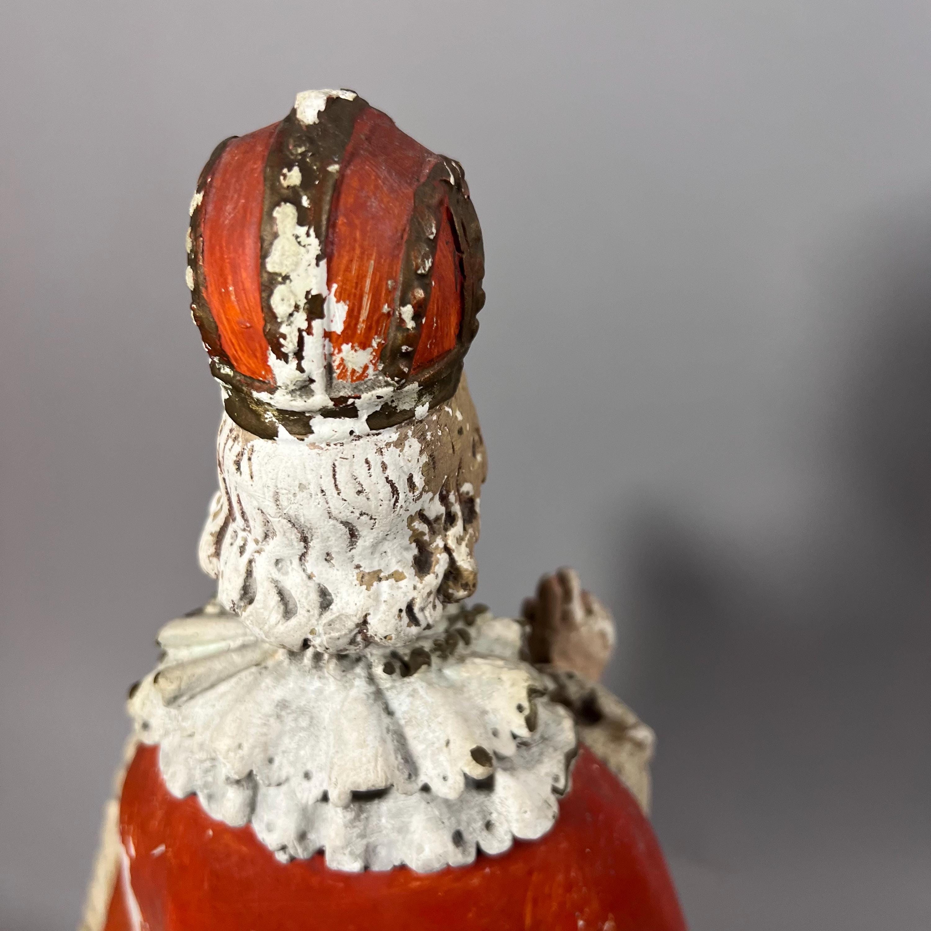 Antike Gipsfigur Prager Jesuskind 19 Jh religiöse Statue Infant Jesus ...