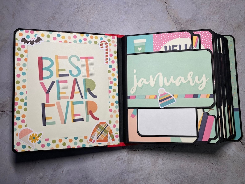 Best Year Ever Mini Album Tutorial * Scrapbooking Tutorial * Scrapbook ...