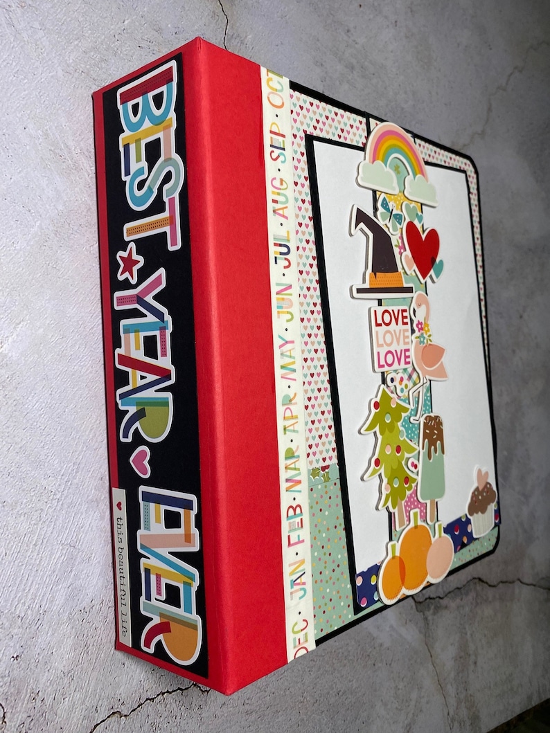 Best Year Ever Mini Album Tutorial Scrapbooking Tutorial - Etsy