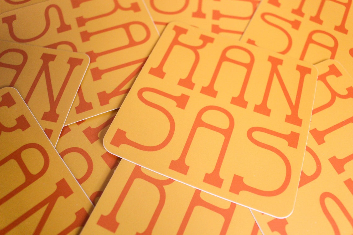 Kansas Vinyl Sticker - Etsy