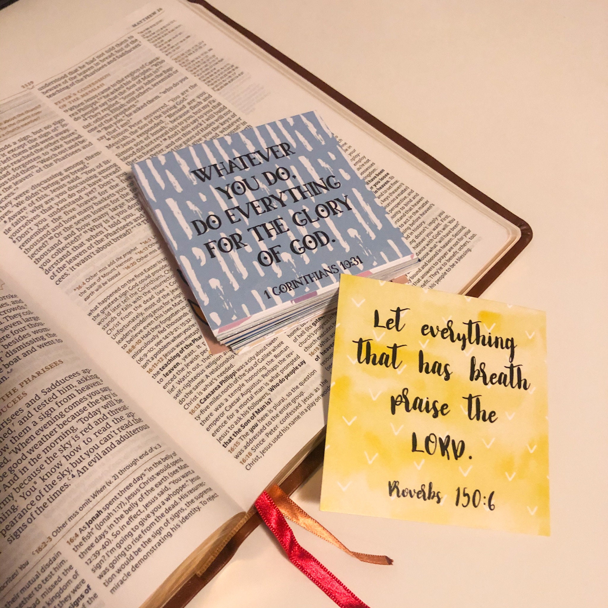 Scripture Cards for Kids, Bible Verse Memory, 52 Memory Cards, Bible ...