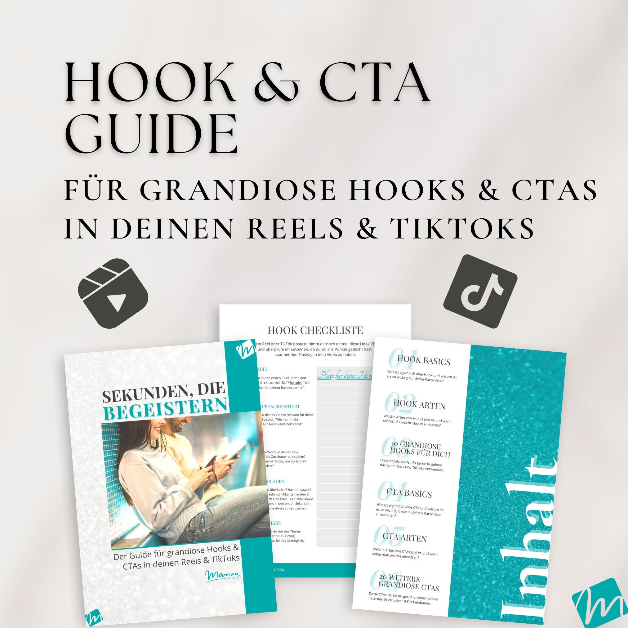 Hook & CTA Guide for Great Hooks and Ctas in Your Instagram Reels and Tiktoks Video Marketing ...