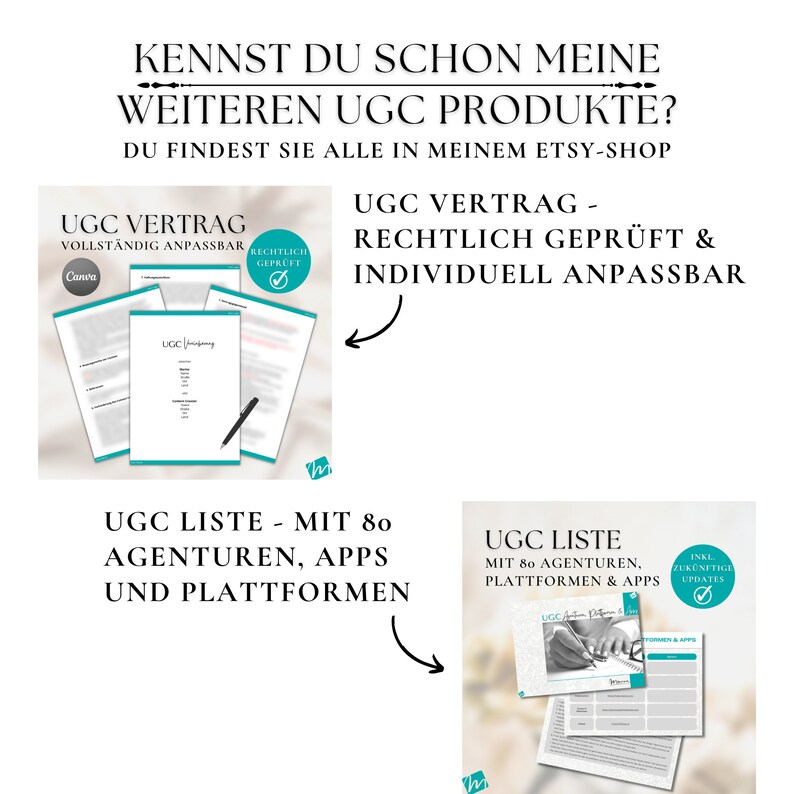 UGC Starter Checklist German | for User Generated Content Creators ...