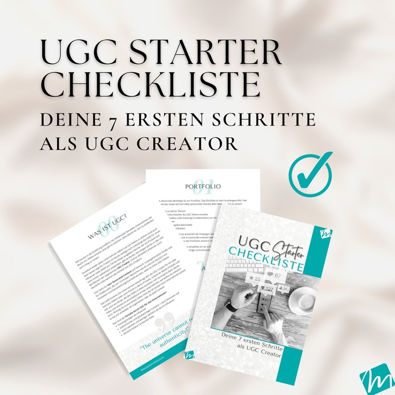 UGC Starter Checklist German | for User Generated Content Creators ...