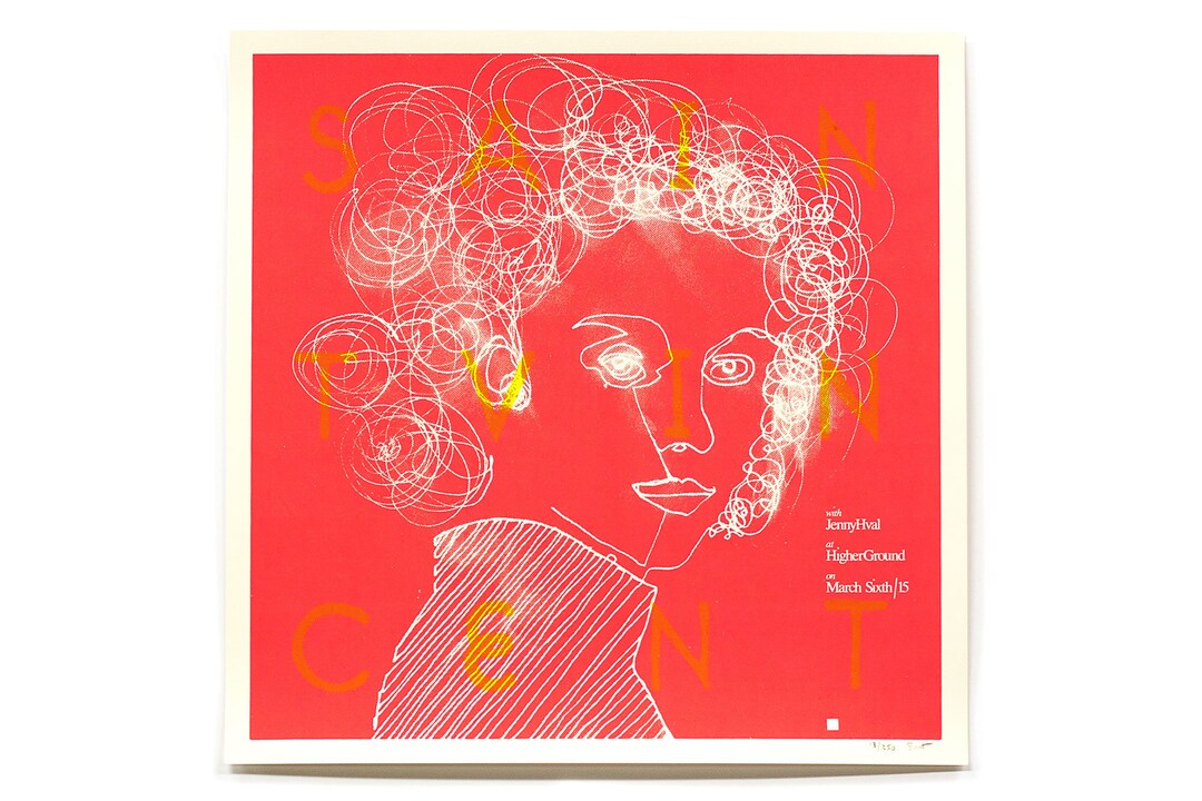 St. Vincent — Screenprinted Gig Poster (15"x15") - Etsy