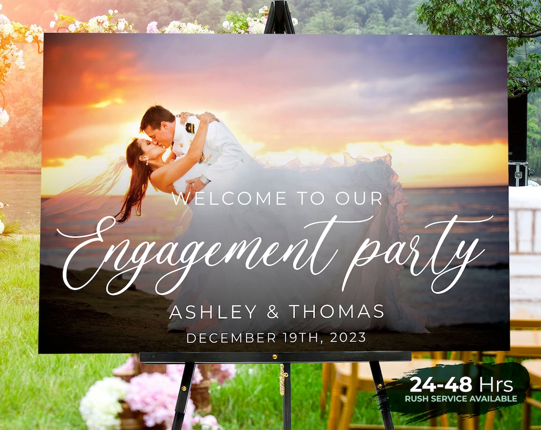 Photo Welcome Sign, Wedding Welcome Sign, Custom Acrylic Sign ...