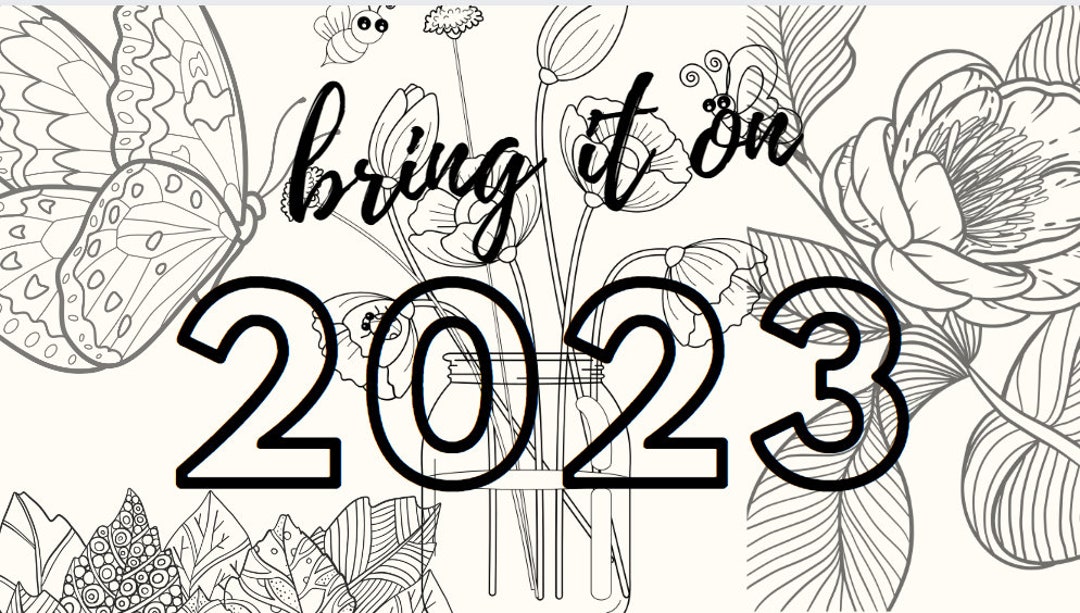 2023 Coloring Calendar - Etsy