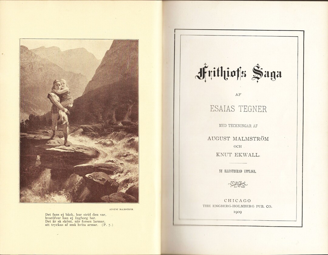 Frithof's Saga by Esaias Tegner Published by the Engberg-holmberg Pub ...