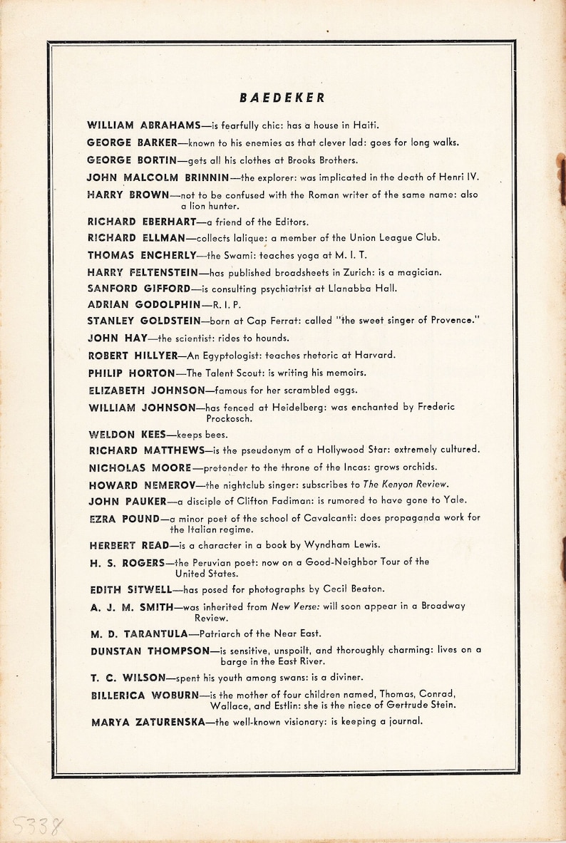 Vice Versa Vol. 1, Nos 3, 4 & 5 january, 1942 Harry Brown and Dunstan ...